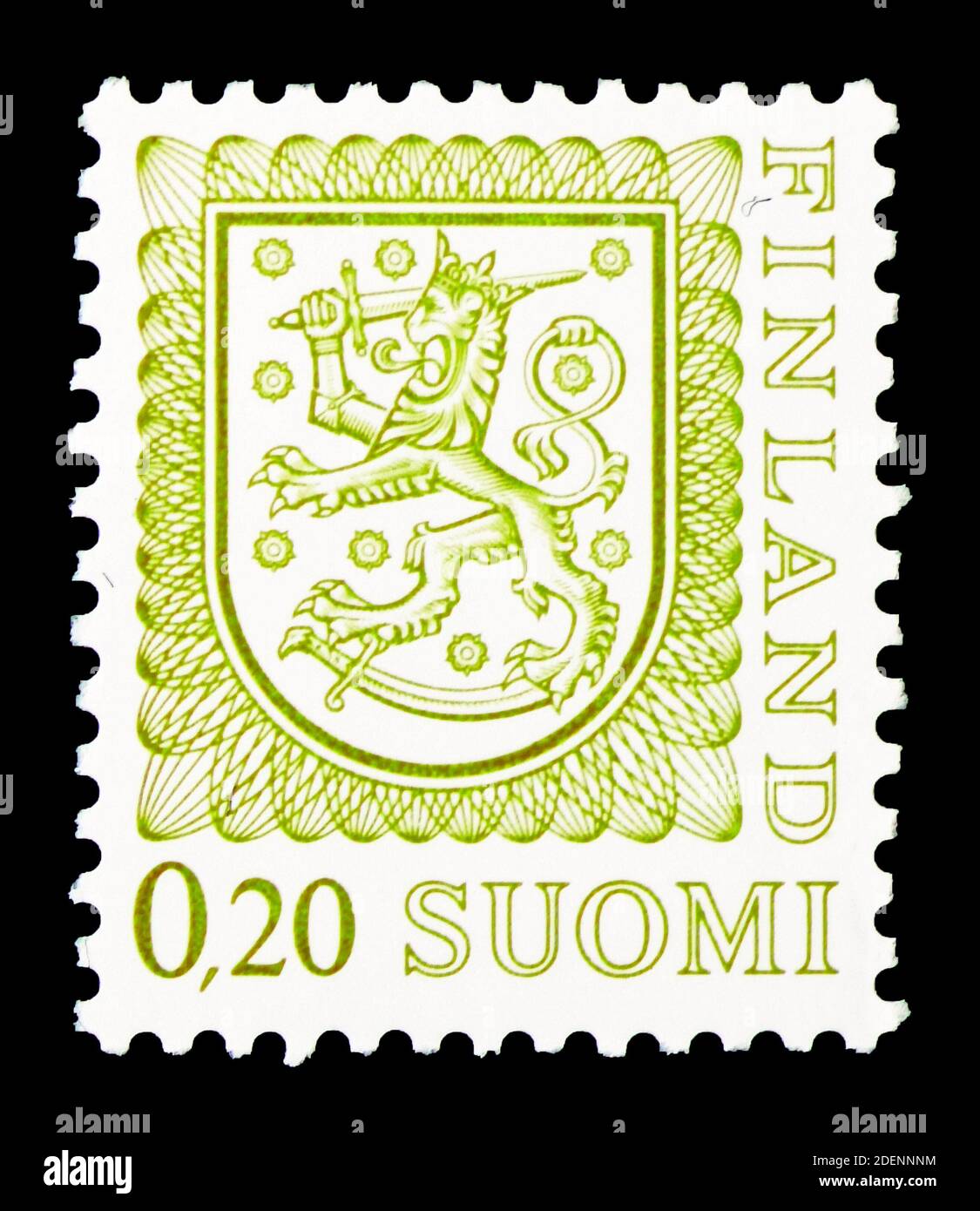 MOSCOW, RUSSIA - JUNE 28, 2020: Postage stamp printed in Finland shows ...