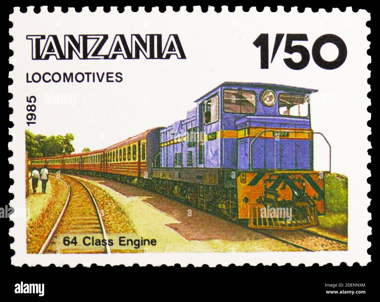 MOSCOW, RUSSIA - JUNE 28, 2020: Postage stamp printed in Tanzania shows ...