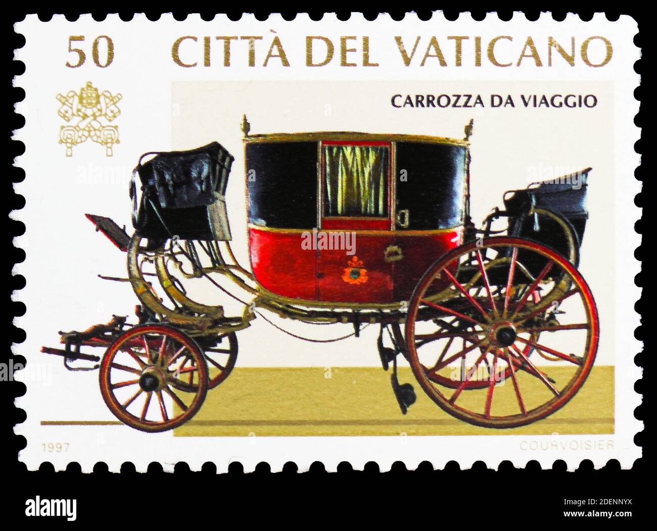 MOSCOW, RUSSIA - JUNE 28, 2020: Postage stamp printed in Vatican City ...