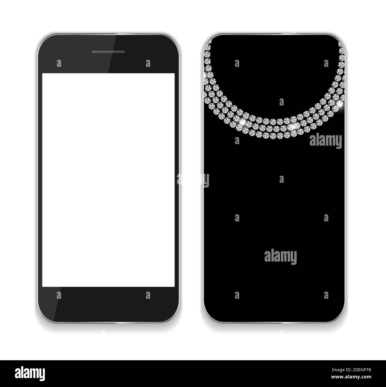 Abstract Design Mobile Phones . Illustration Stock Photo - Alamy