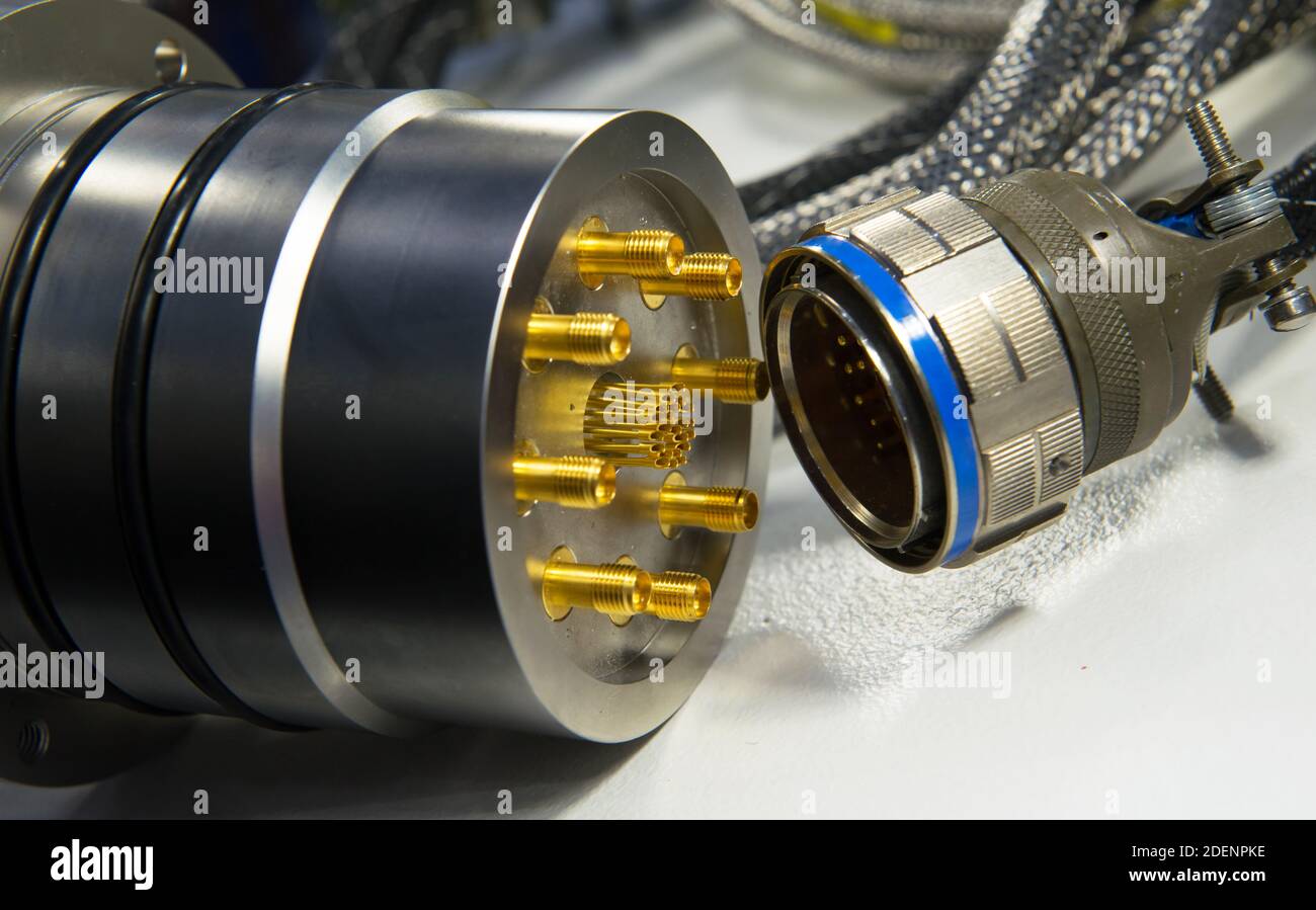 Multi-function cable assembly. Power connector close-up. Power cable ...