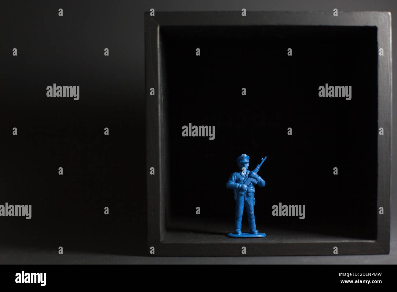 Still life of plastic police officer toy Stock Photo - Alamy