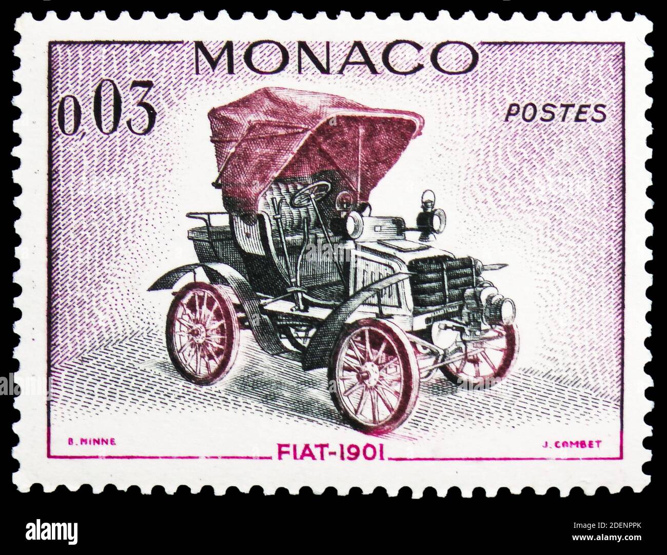 MOSCOW, RUSSIA - JUNE 28, 2020: Postage stamp printed in Monaco shows ...