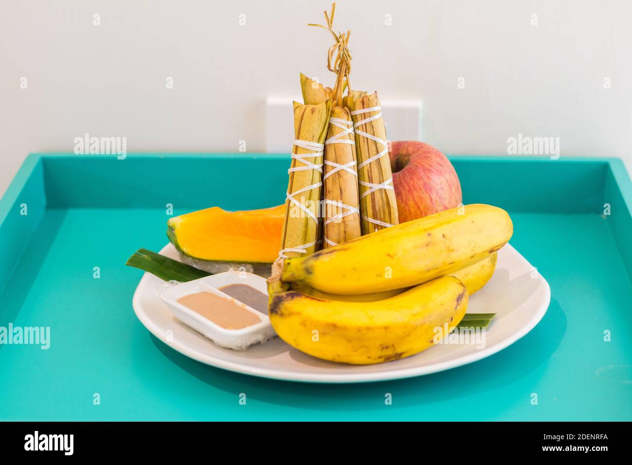 Suman de Baler platter in Baler, Philippines Stock Photo - Alamy