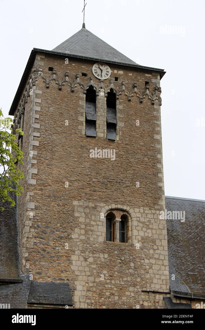 abbey church of the saint-pierre abbey in solesmes in france Stock ...