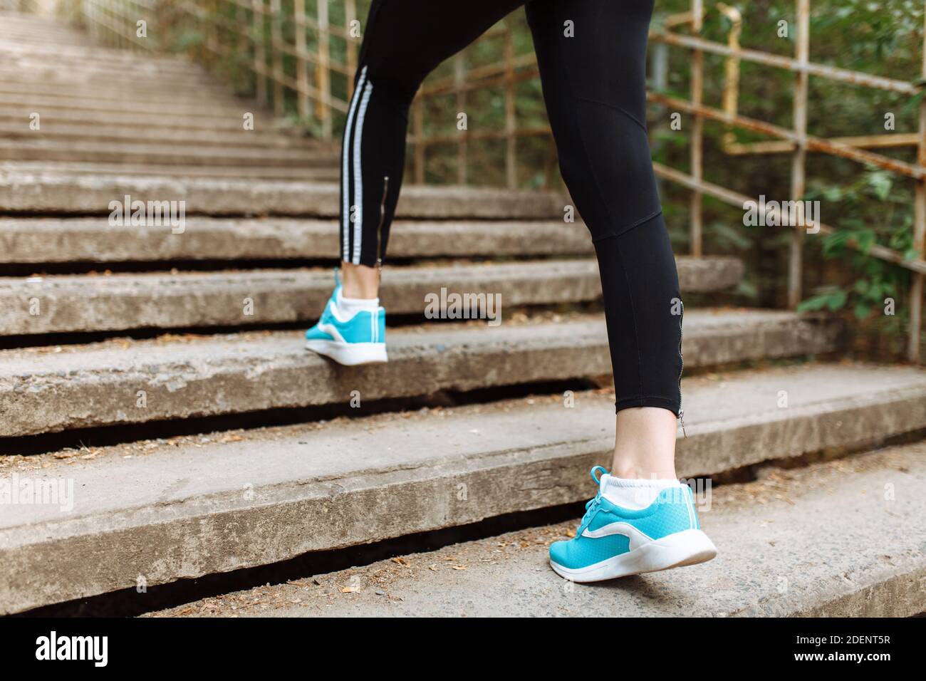 Close-up of athlete's foot runner, sunset, female feet Stock Photo - Alamy