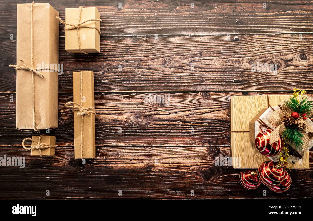 Merry christmas gifts frame hi-res stock photography and images - Alamy