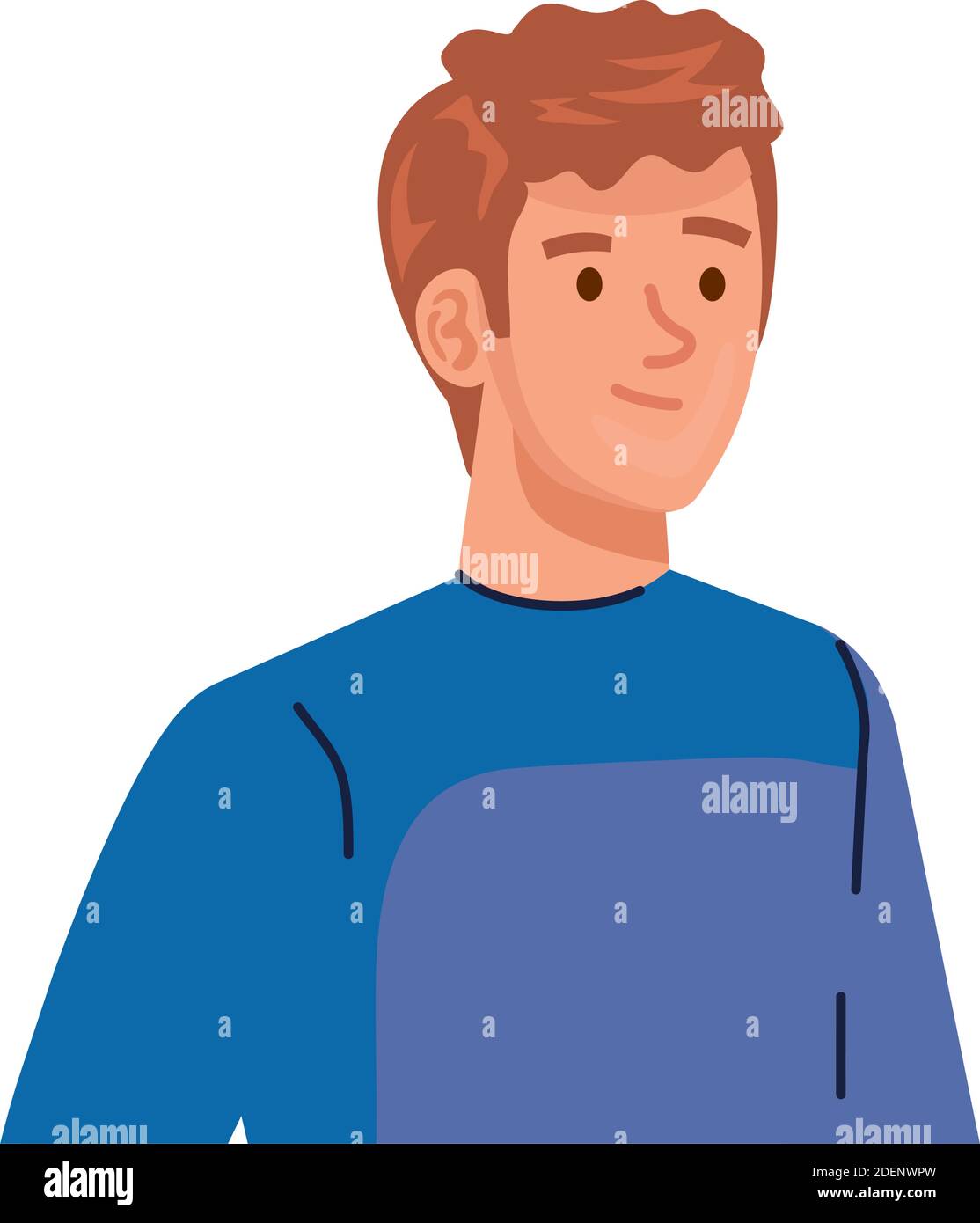 Wearing blue jacket Stock Vector Images - Alamy