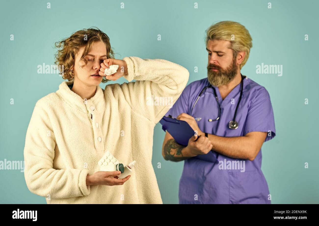 feeling so bad. Healthcare and Medical. Doctor and patient are ...