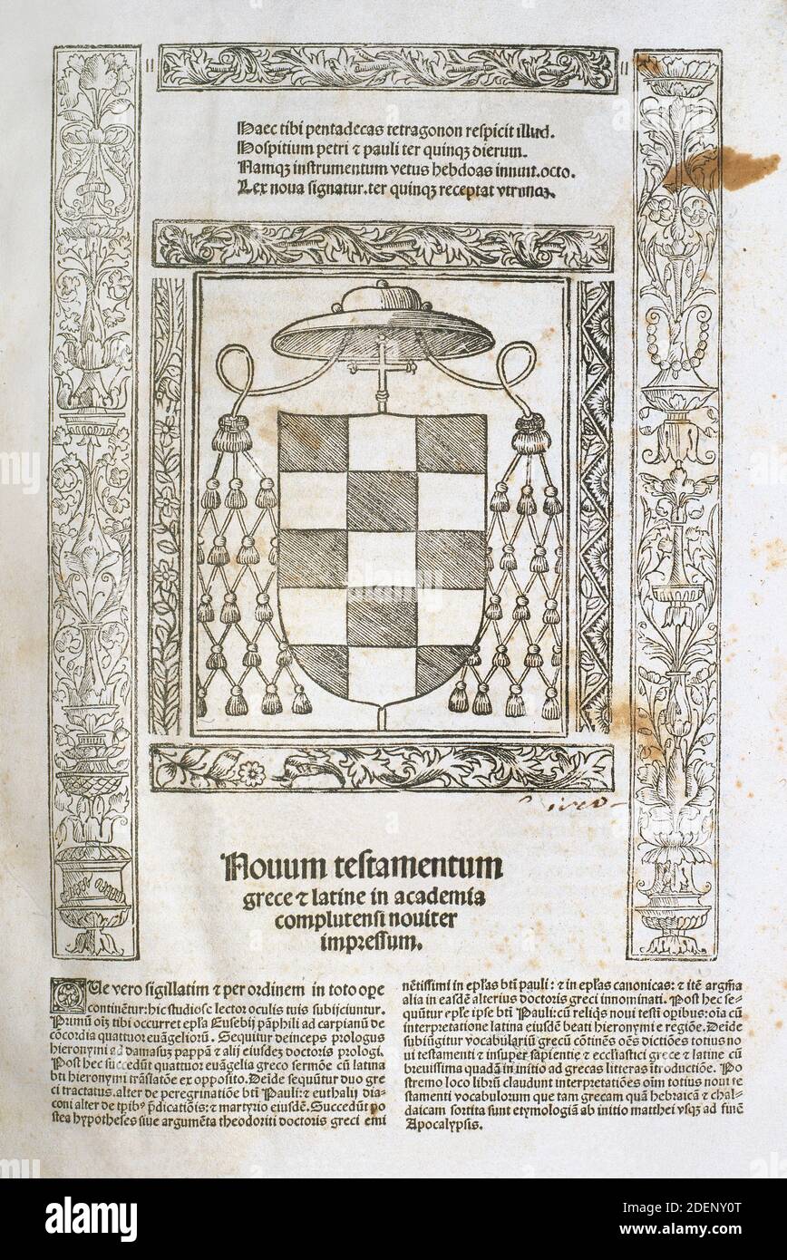 Francisco Jiménez de Cisneros (1436-1517). Spanish Cardinal ...