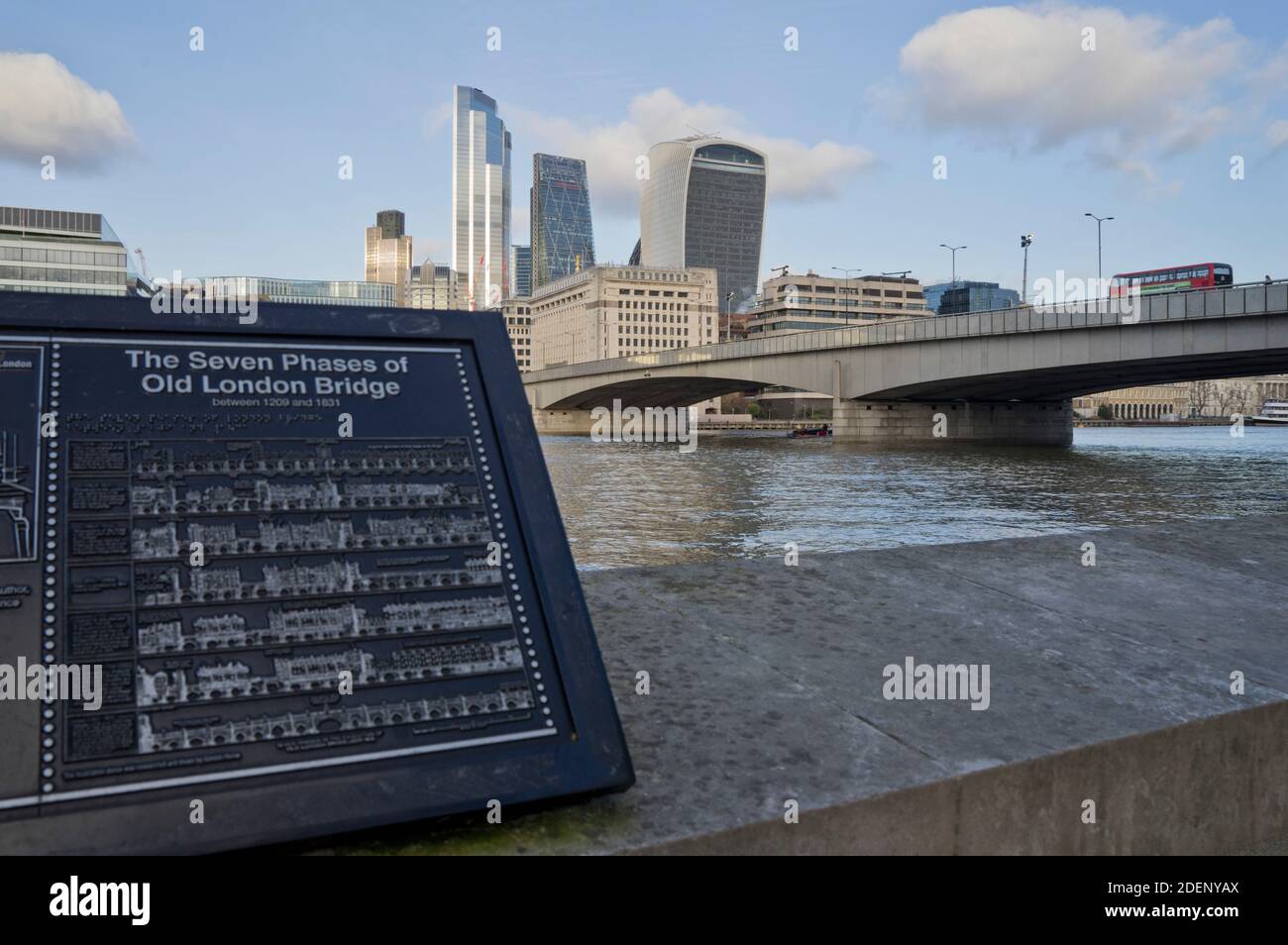 Views of river Thames and London Bridge in London,England,UK Stock ...