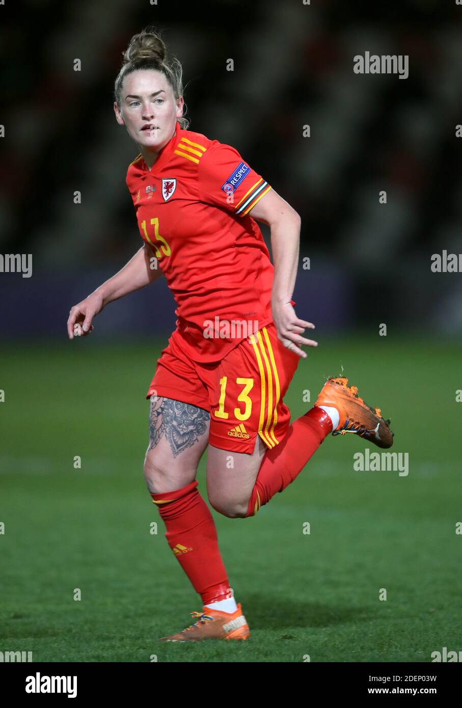 Wales' Rachel Rowe during the UEFA Women's Euro 2021 Qualifying Group C ...