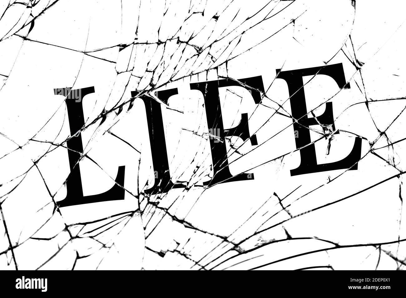 Concept shattered life hi-res stock photography and images - Alamy
