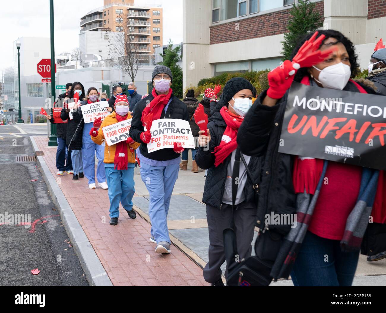 New Rochelle, NY - December 1, 2020: Nurses of Montefiore New Rochelle ...