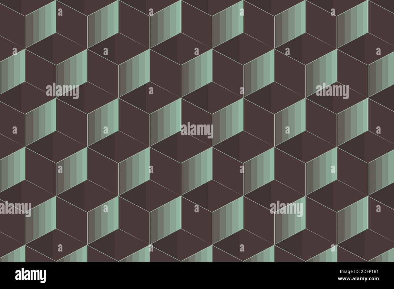 Geometric shape art cubes drawing hi-res stock photography and images ...