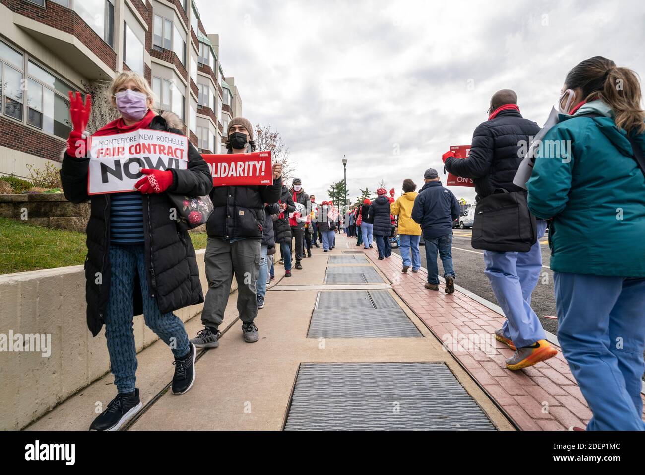 New Rochelle, NY - December 1, 2020: Nurses of Montefiore New Rochelle ...