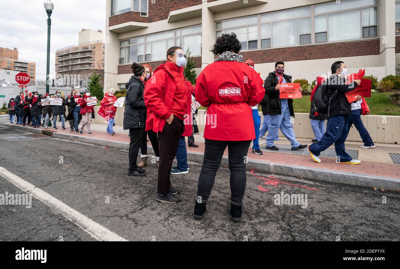 New Rochelle, NY - December 1, 2020: Nurses of Montefiore New Rochelle ...
