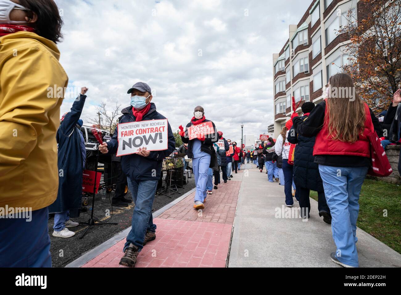 New Rochelle, NY - December 1, 2020: Nurses of Montefiore New Rochelle ...