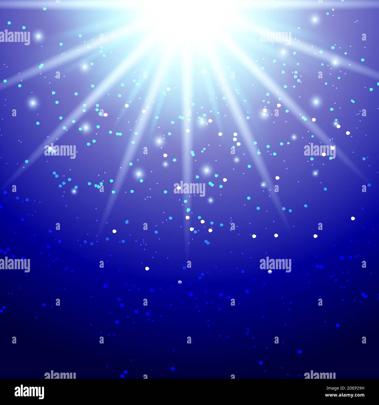 Beautiful Abstract Blue Magic Light Background Illustration Stock Photo ...