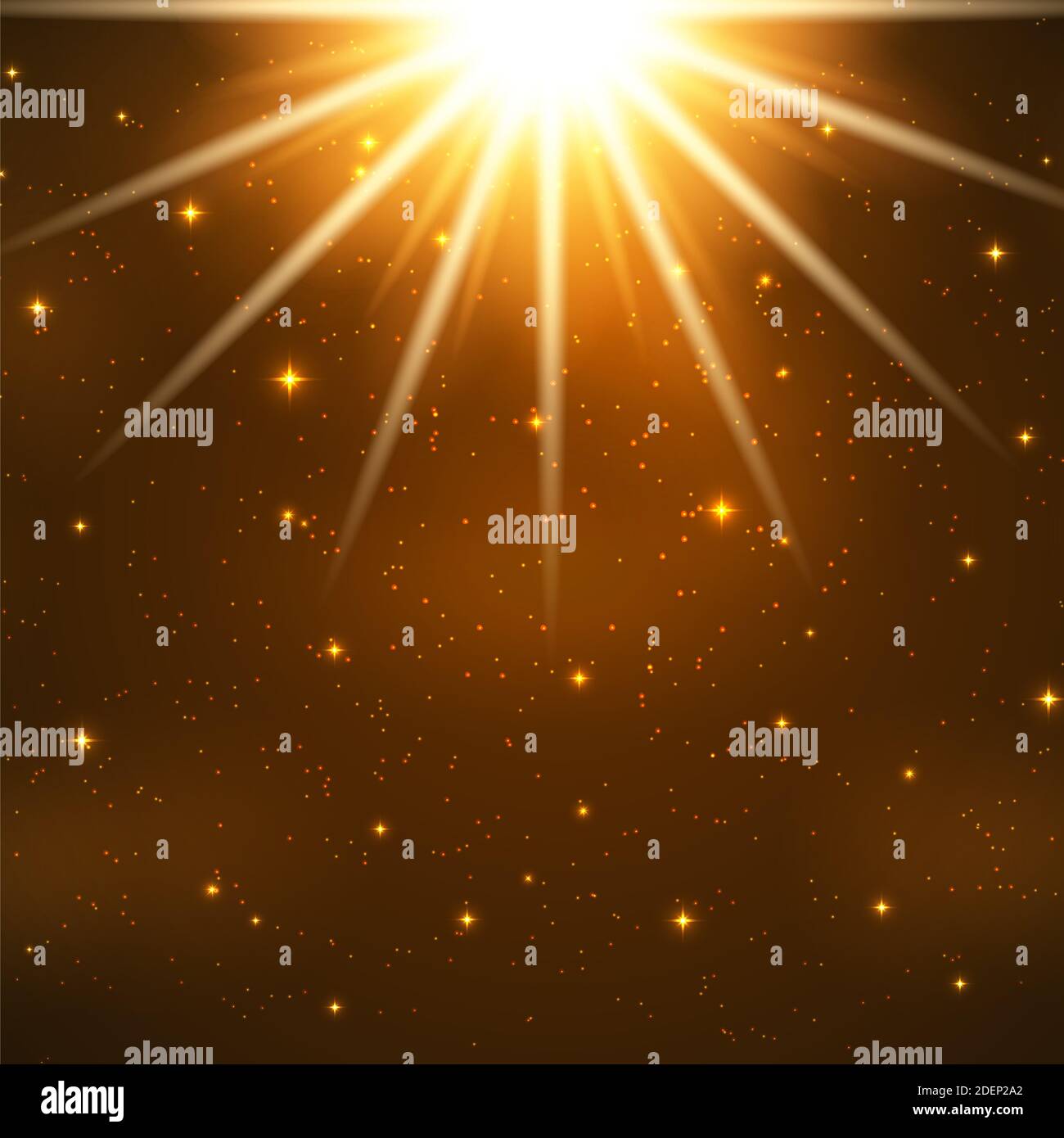 Beautiful Abstract Yellow Magic Light Background Illustration Stock ...