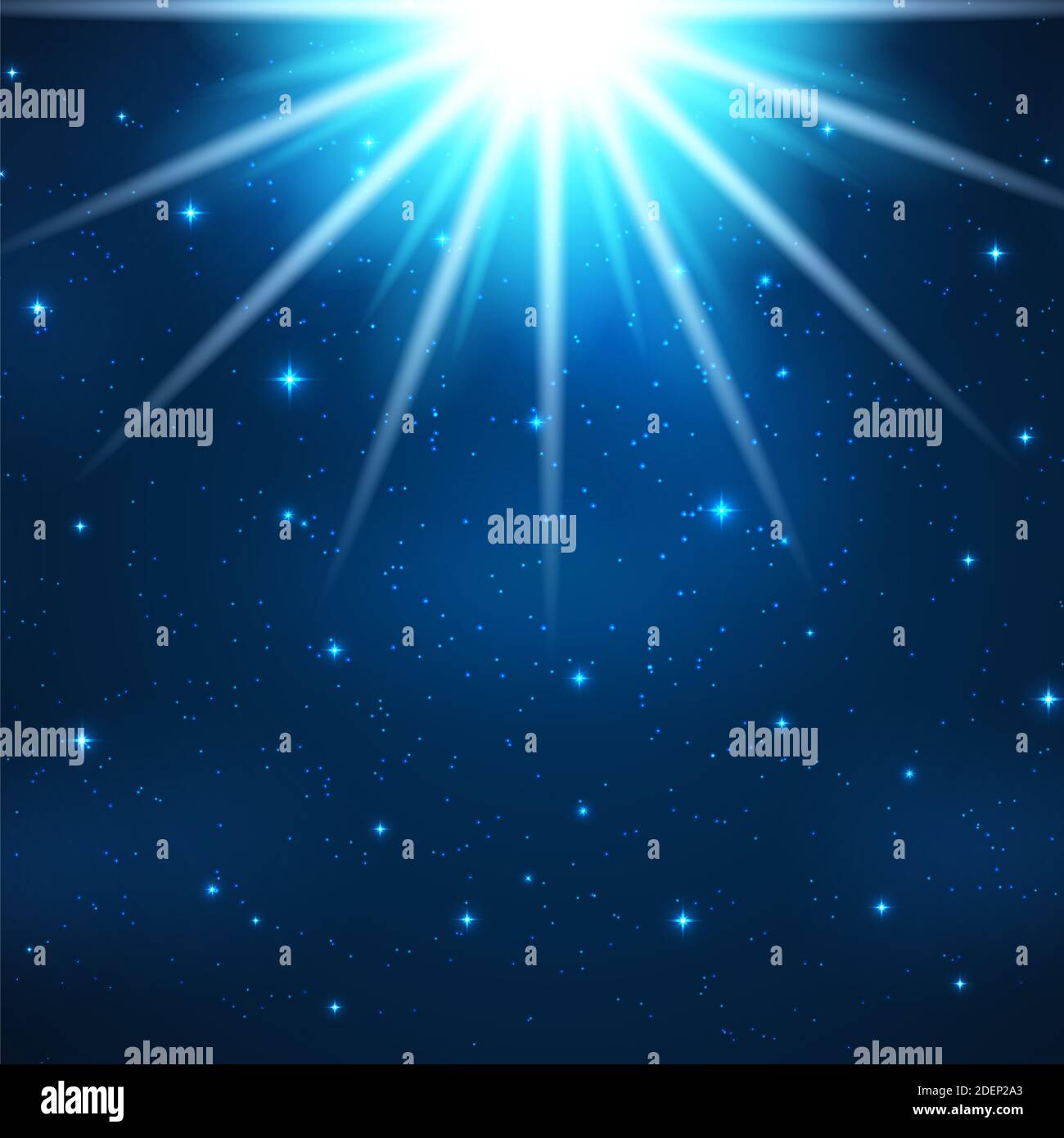 Beautiful Abstract Blue Magic Light Background Illustration Stock Photo ...