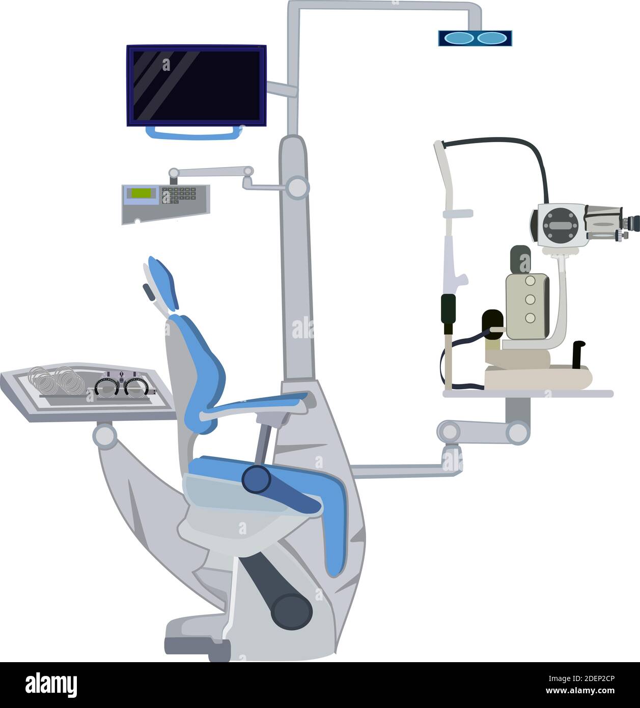 Ophthalmic equipment vector flat illustration Stock Vector Image & Art ...