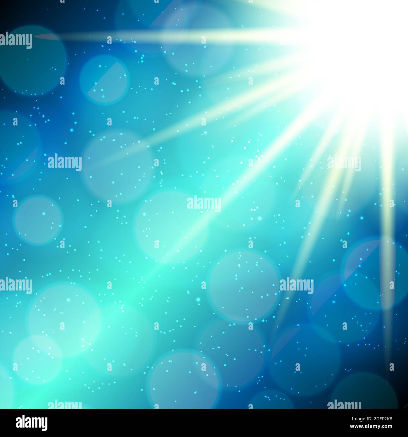 Beautiful Abstract Blue Magic Light Background Illustration Stock Photo ...
