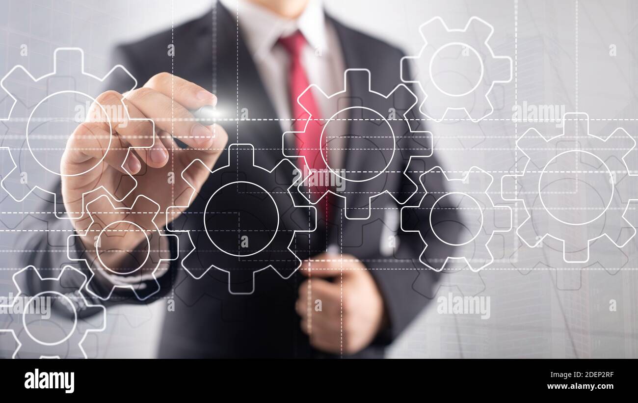Gears mechanism, digital transformation, data integration and digital ...