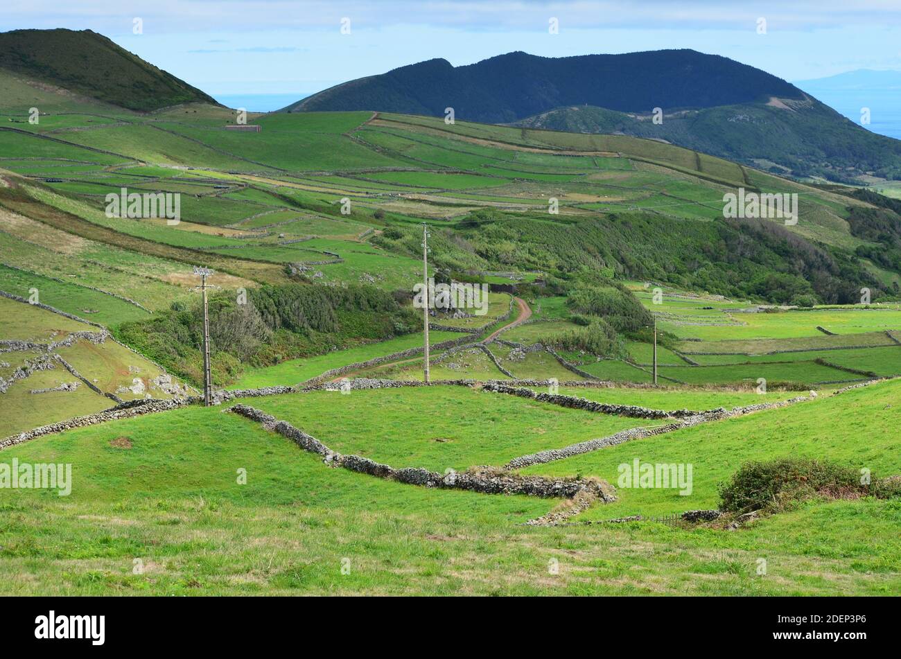 Rural landscapes in Graciosa island, Azores archipelago, Portugal Stock ...