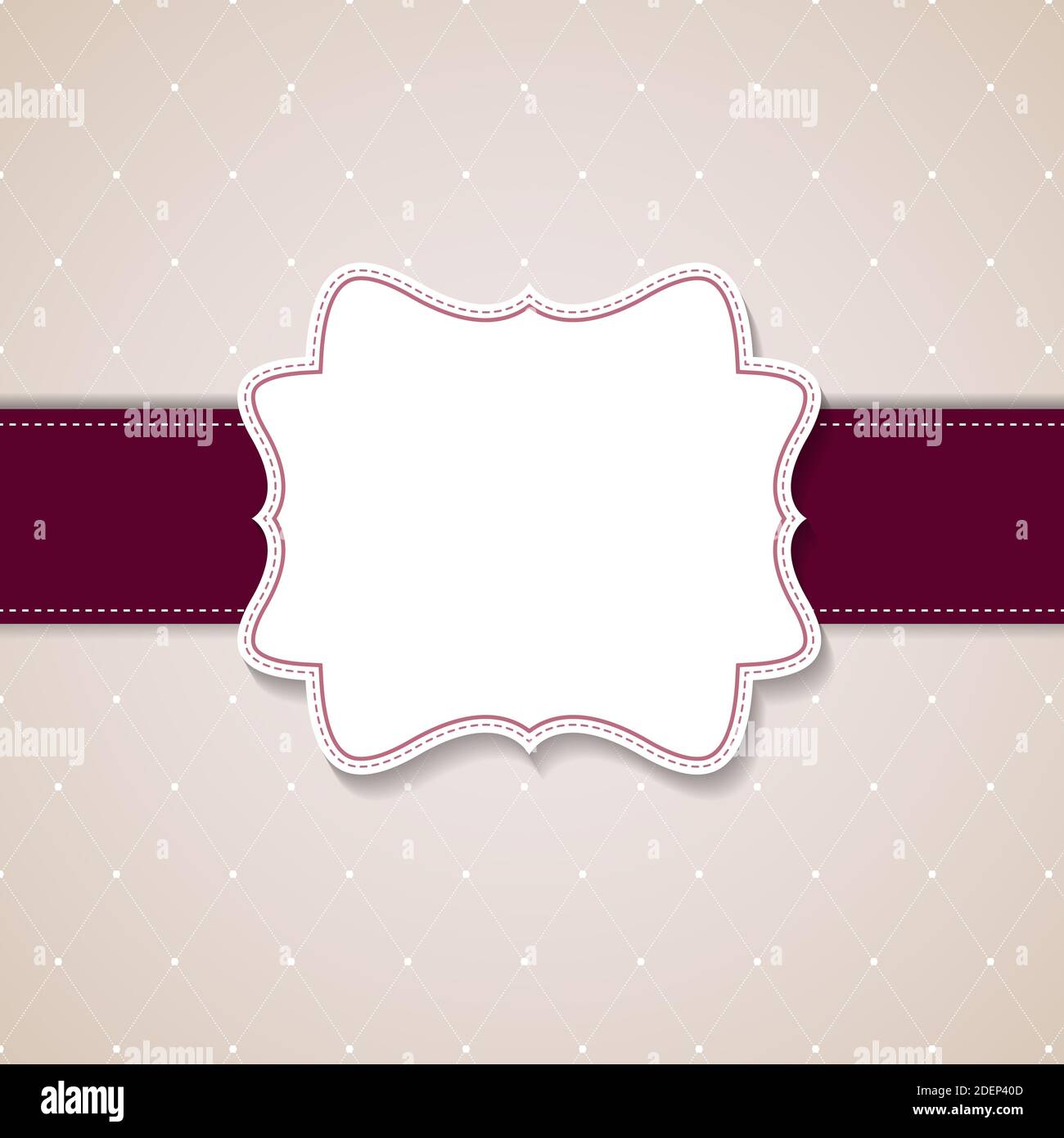 Vintage Violet background with White frame illustration Stock Photo - Alamy