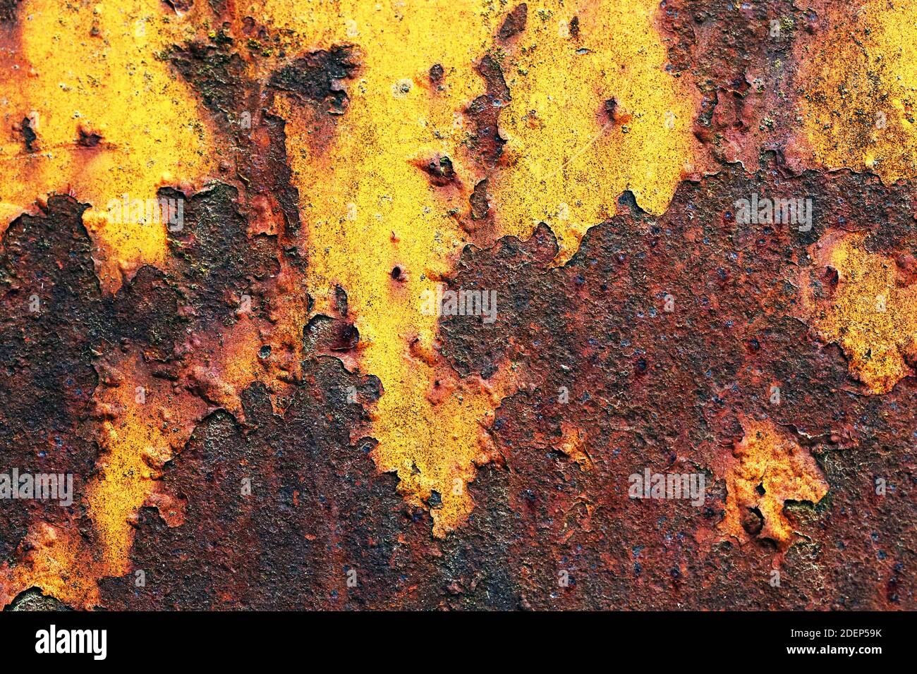Pattern of a rough surface of rusty metal Stock Photo - Alamy