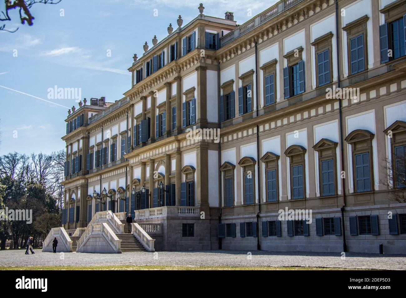 Walking in the royal villa of Monza, Italy Stock Photo - Alamy