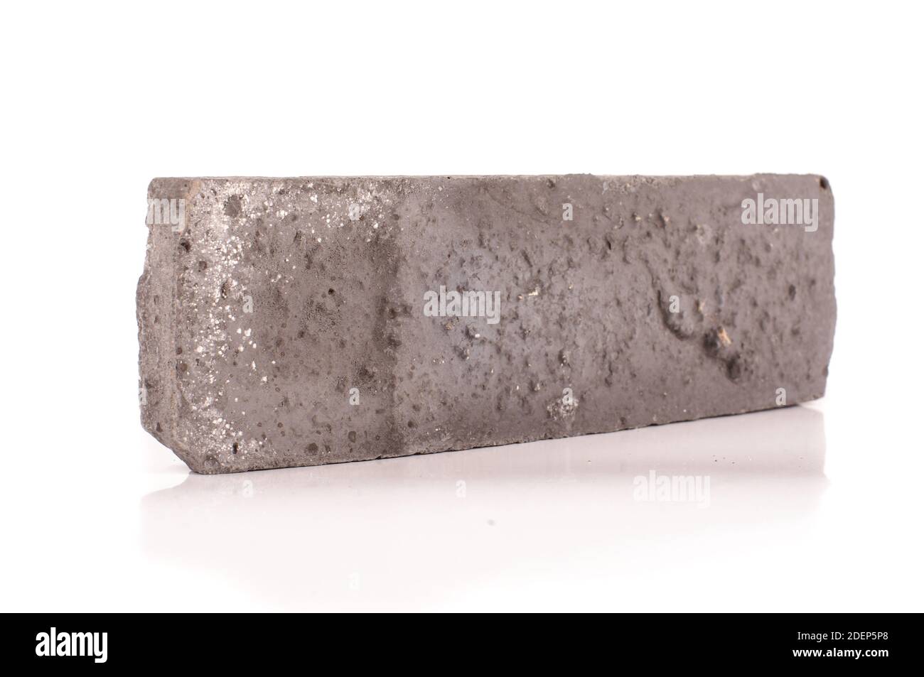 Clinker brick for house facade decor isolated on the white background ...