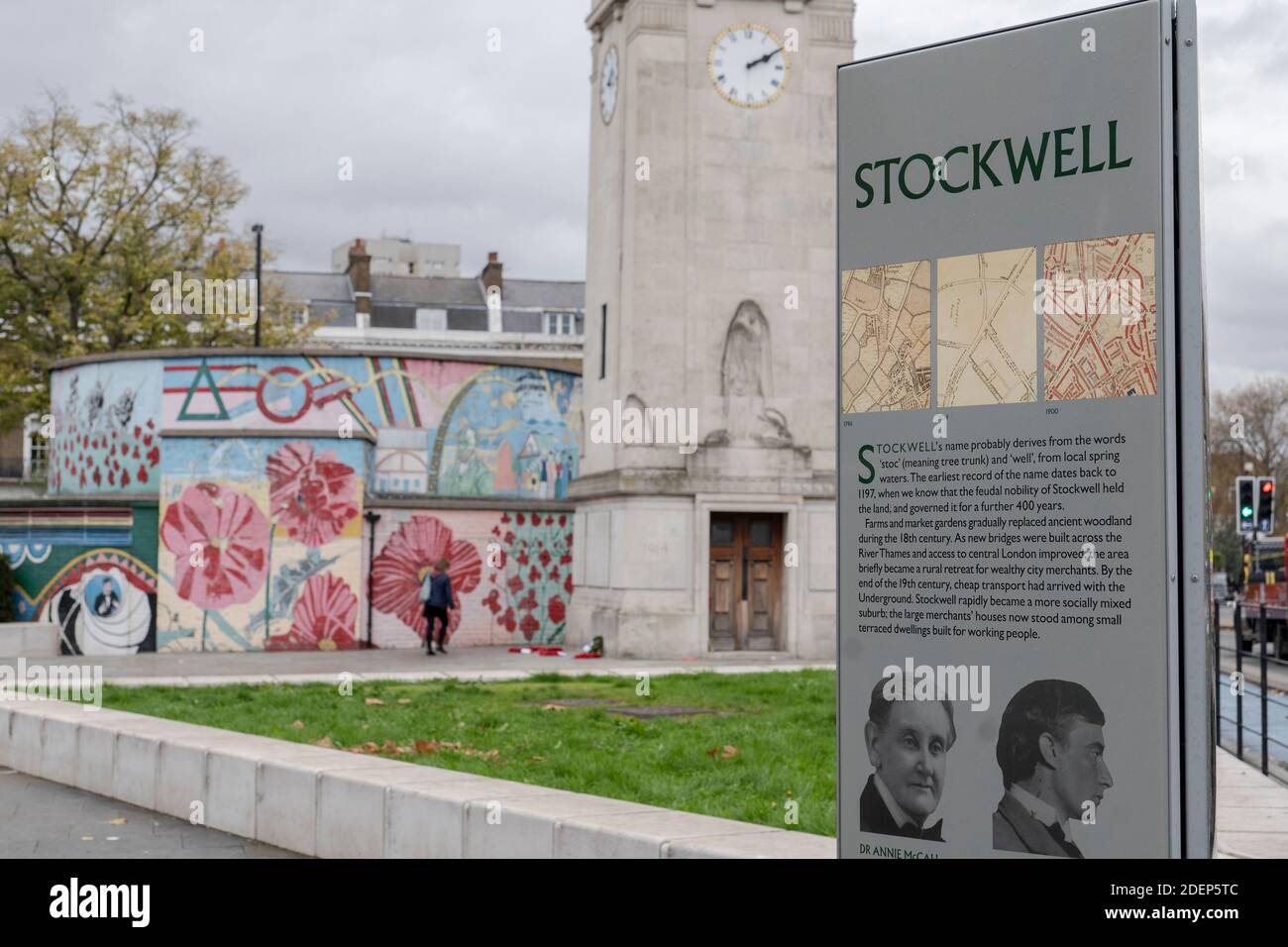 The Violette Szabo memorial at Stockwell memorial garden in South ...