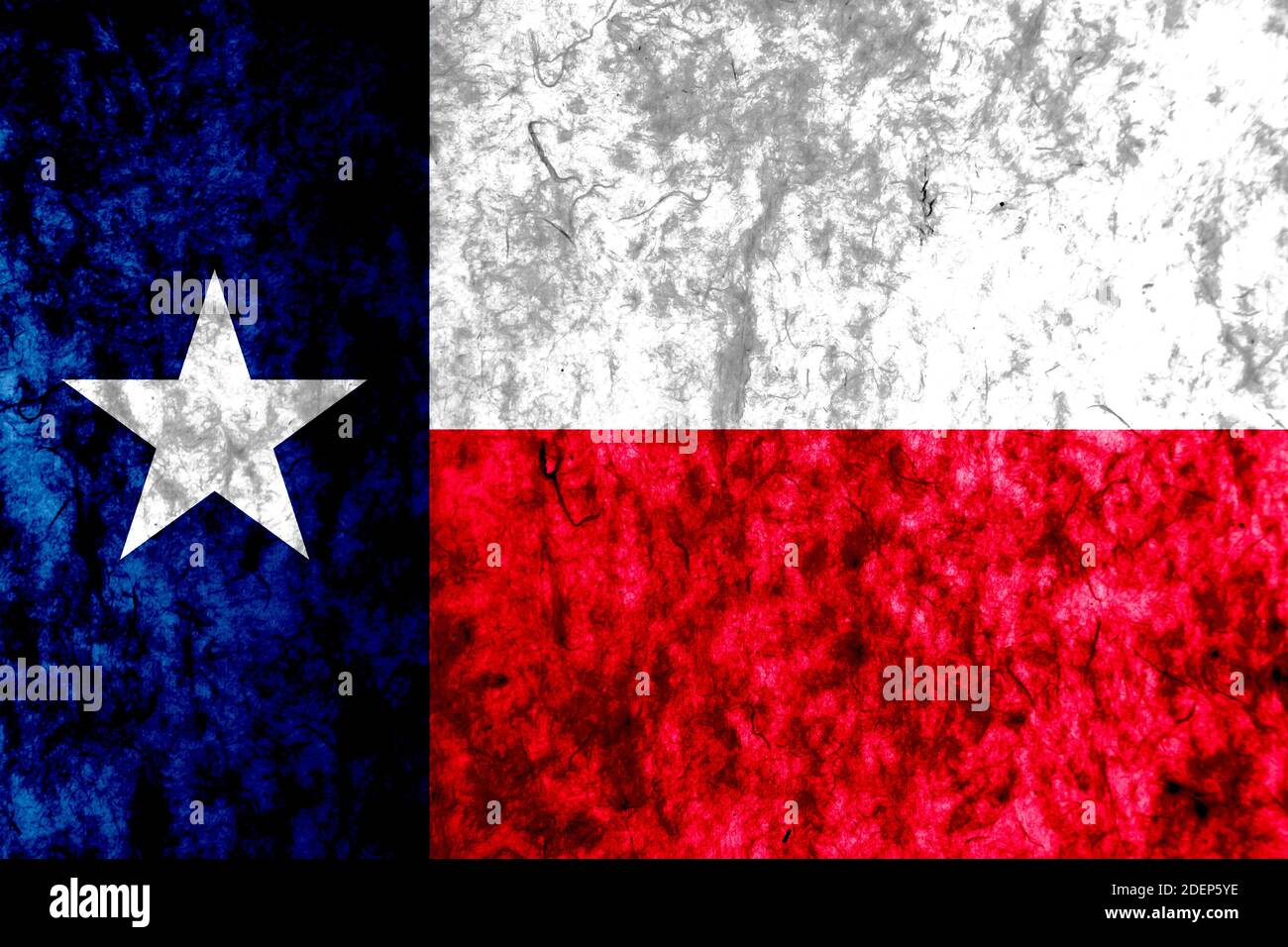 Texas state flag in grunge abstract textures Stock Photo - Alamy