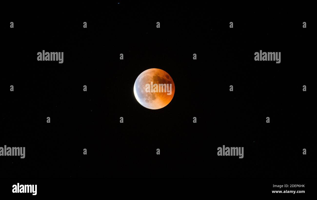 The full blood moon on a night sky - perfect for wallpapers and ...