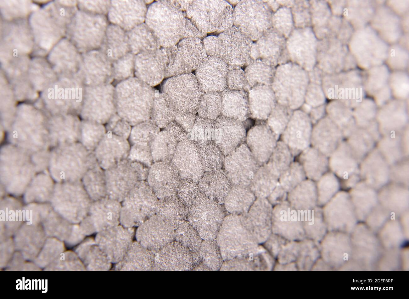 Macro close up of graphite polystyrene for thermal insulation of house ...
