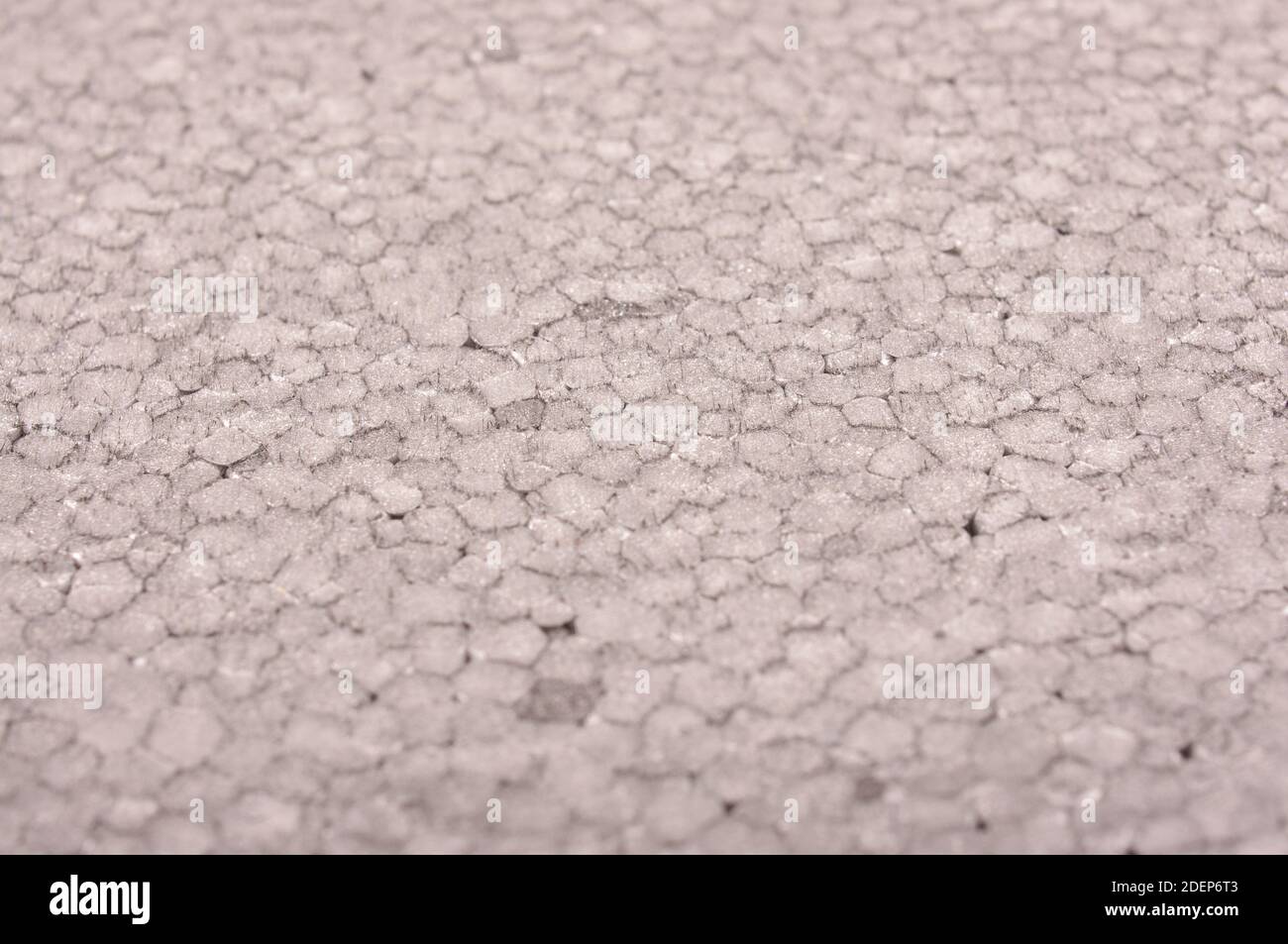 Macro close up of graphite polystyrene for thermal insulation of house ...