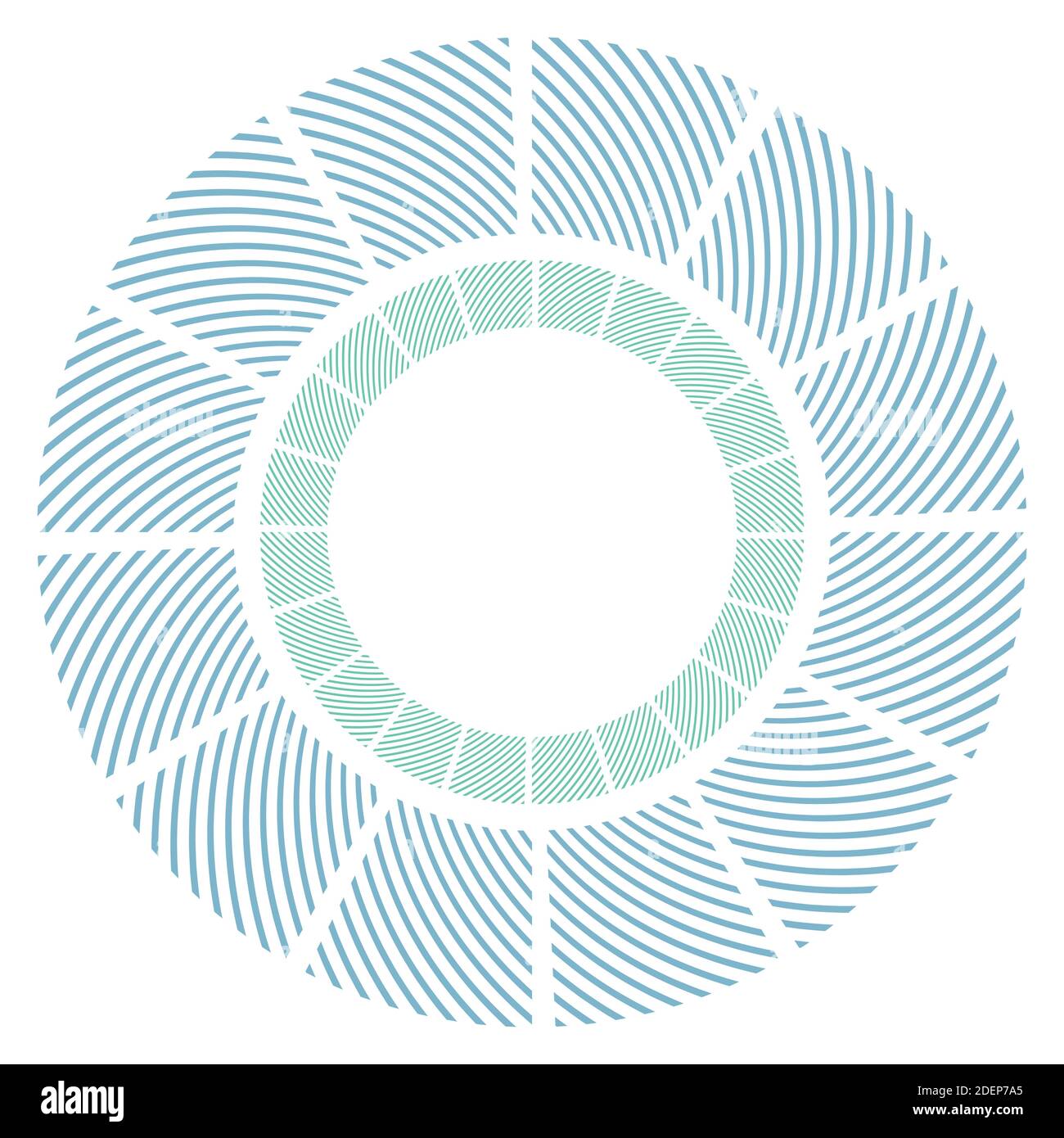 Geometric vector abstract round linear frame. Design elements, template ...