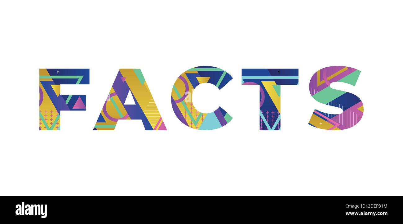 Word facts written in vintage Stock Vector Images - Alamy