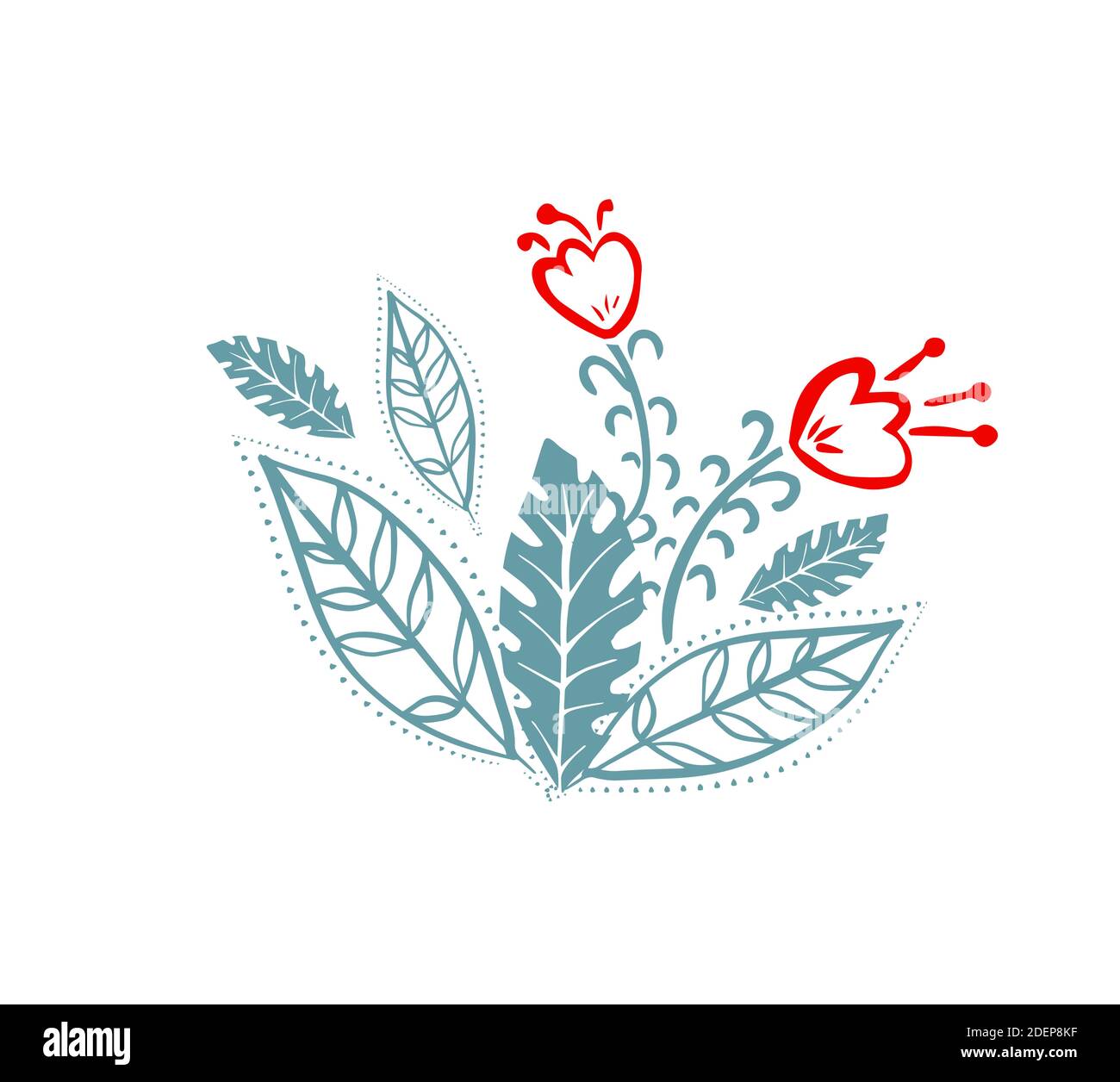 Red lilies. Vector illustration Stock Vector Image & Art - Alamy