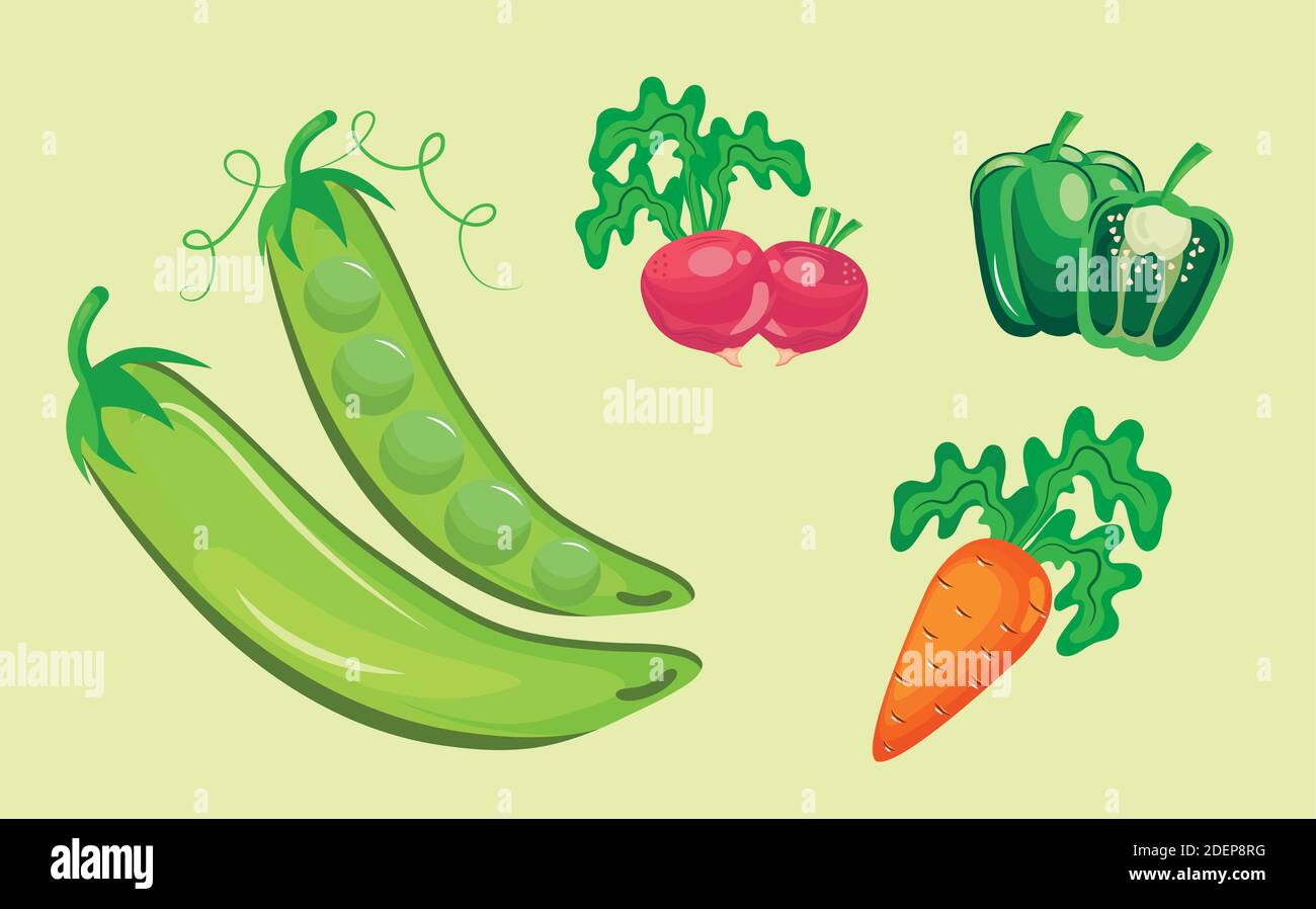 Five ingredients Stock Vector Images - Alamy