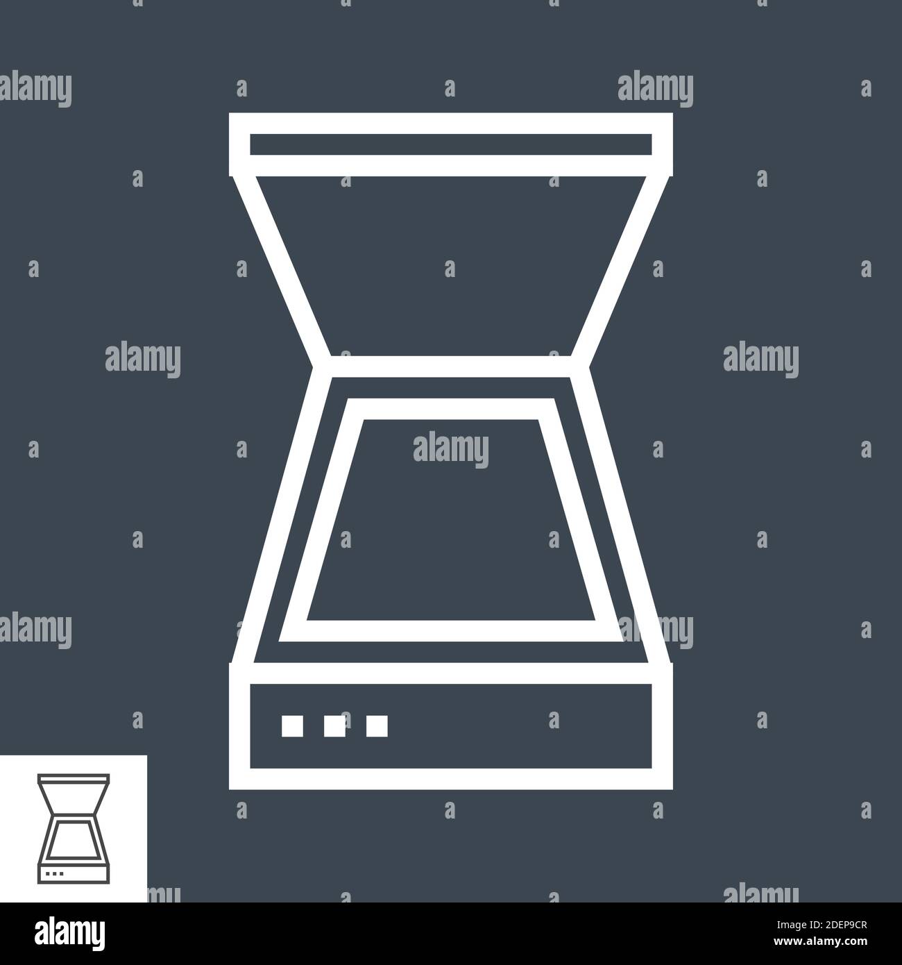 Scanner Line Icon Stock Vector Image & Art - Alamy