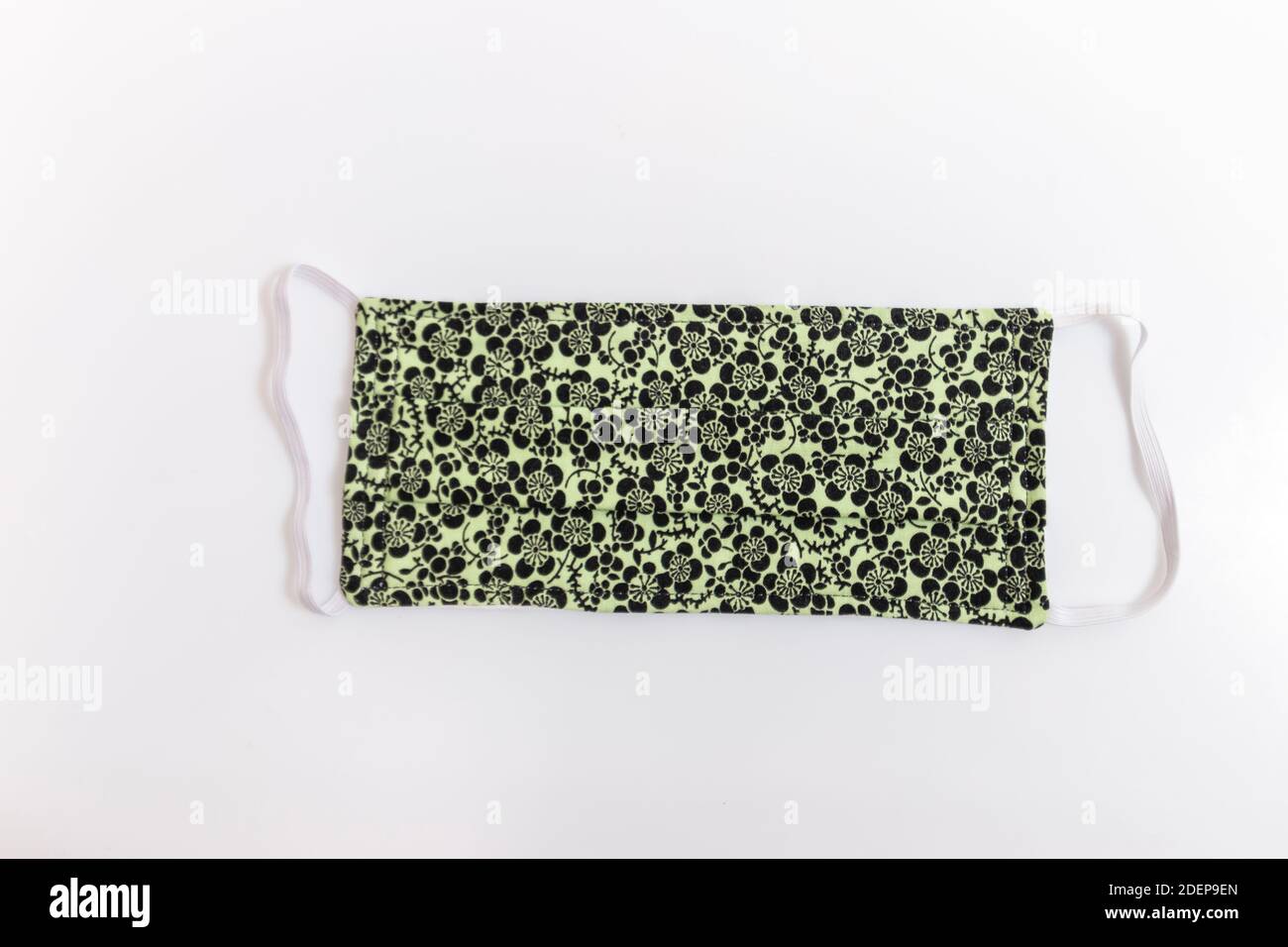 handmade colorful face mask isolated on a white background Stock Photo ...
