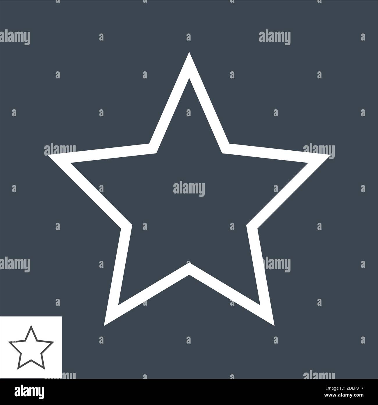 Star Thin Line Vector Icon Stock Vector Image & Art - Alamy