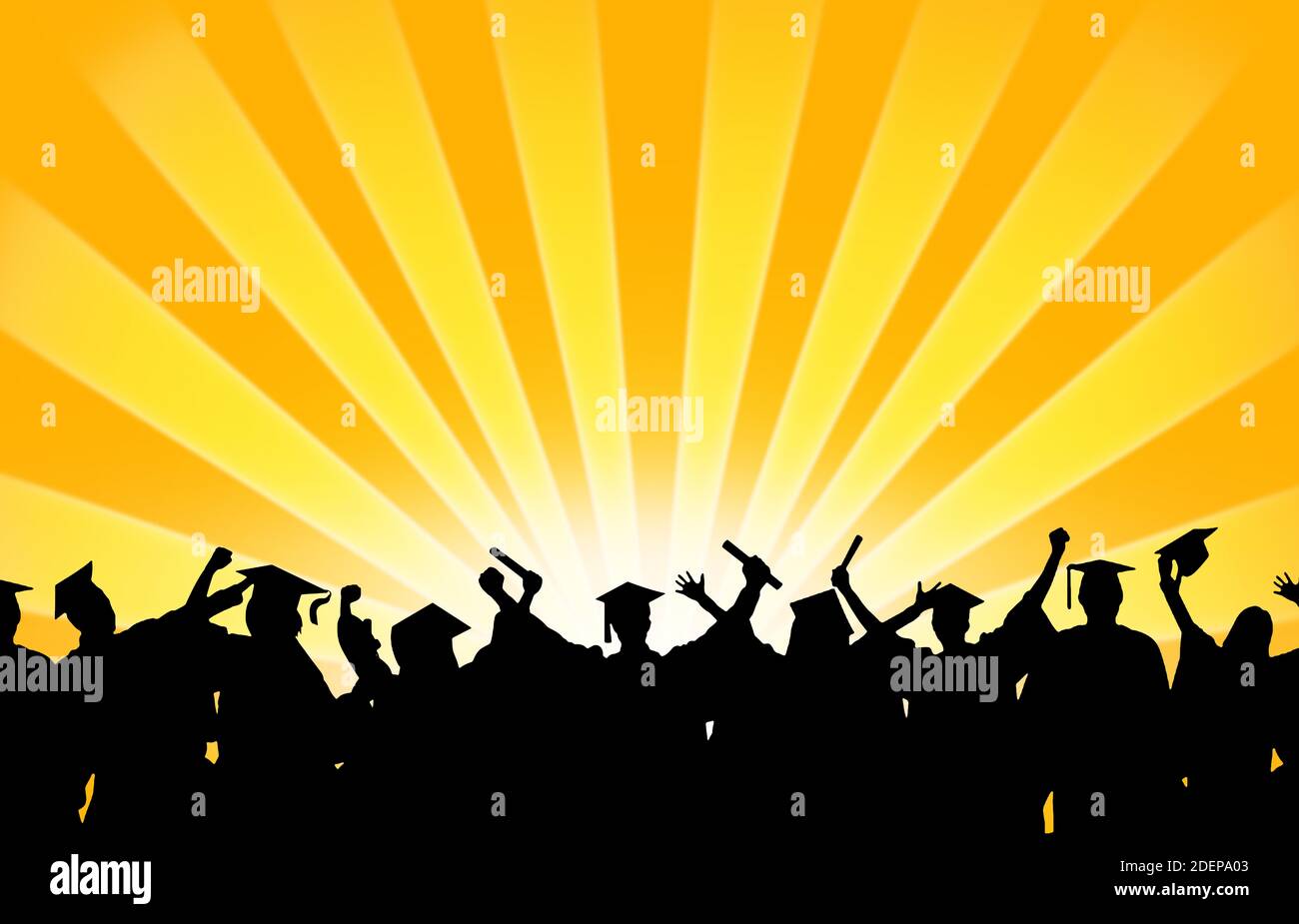 Graduation Celebration university students background Stock Photo - Alamy