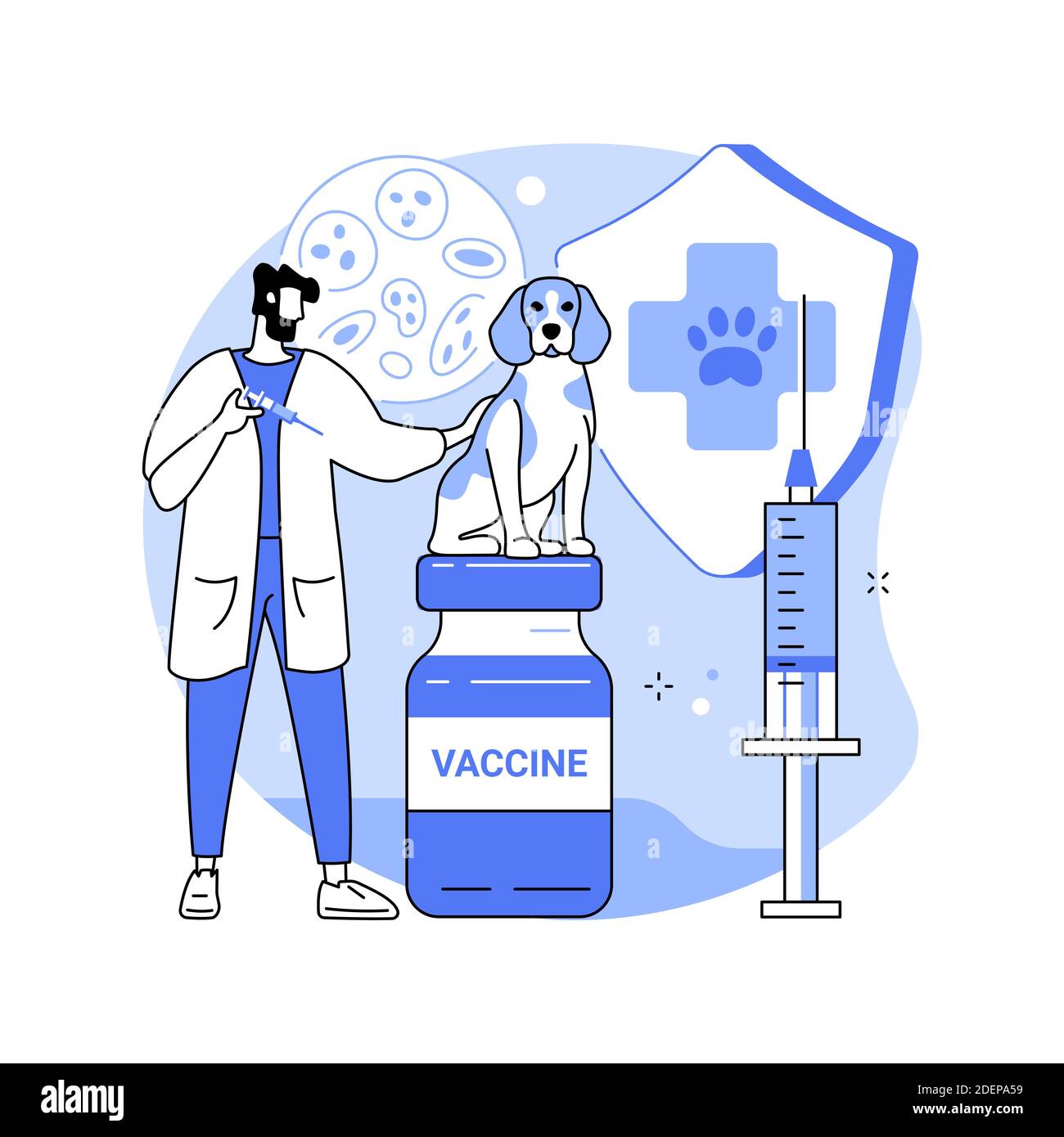 Rabies and your pet abstract concept vector illustration Stock Vector ...