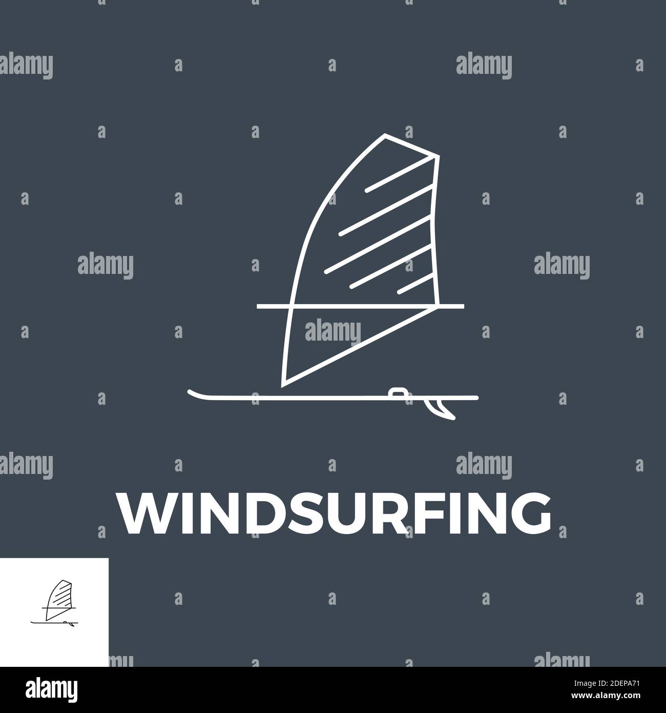 Windsurfing Icon Vector Stock Vector Image & Art - Alamy