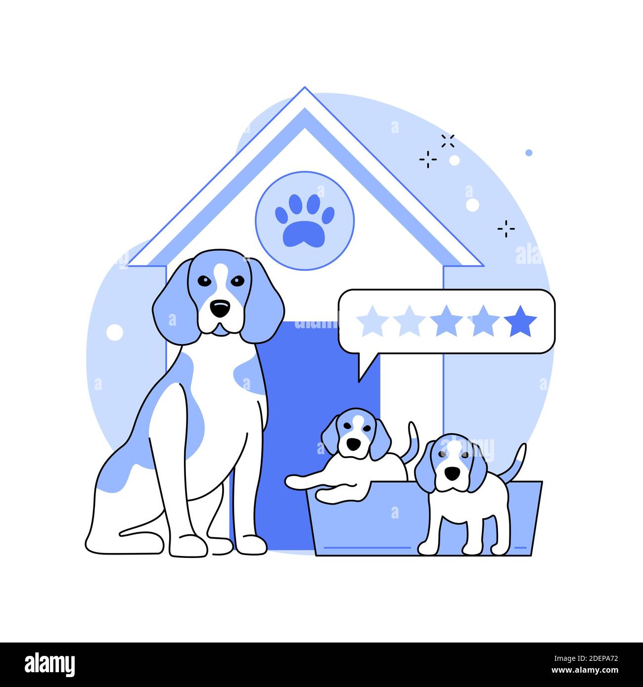 Breed club abstract concept vector illustration Stock Vector Image ...