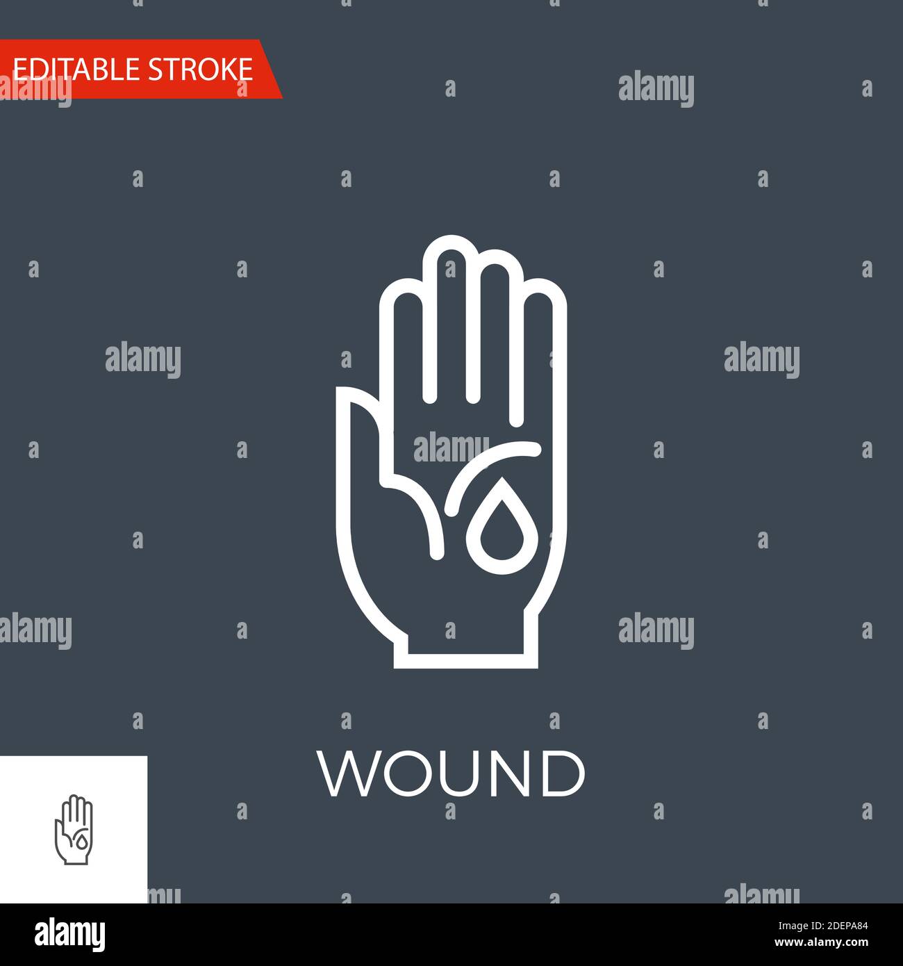 Wound Vector Icon Stock Vector Image & Art - Alamy
